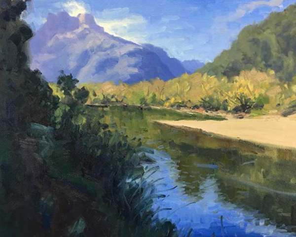 Lukisan Gunung Dan Sungai - Desain id Lukisan Gunung Dan Sungai - Desain id